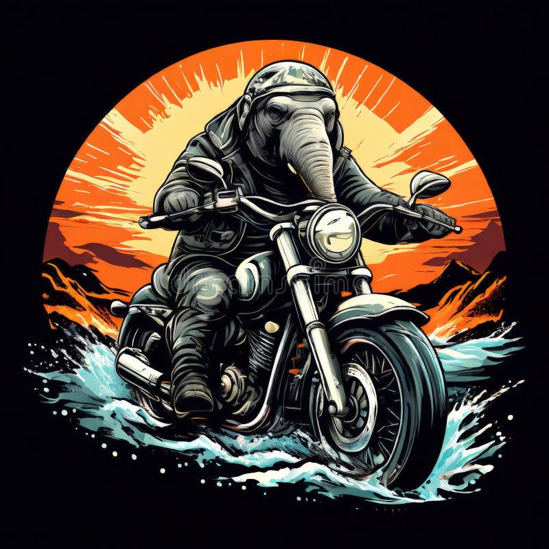 The AI Image Generator, Super Biker Tshirt Sticker Design Stock ...