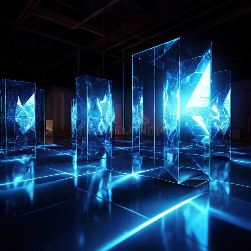 The AI Image Generator, Tech Cityscape Background Editorial Image ...