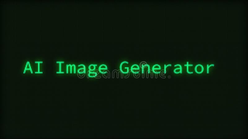 AI Image Generator, Typing Text, Retro Computer Screen Stock Footage - Video of display, code ...