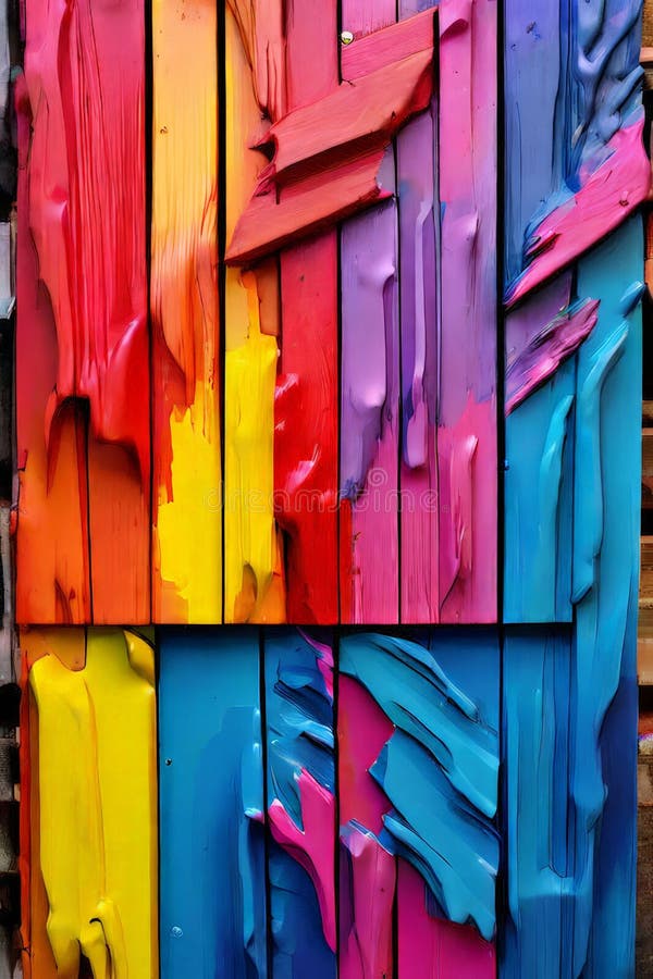 The AI Image Generator, Vibrant Abstract Geometric Composition Stock ...