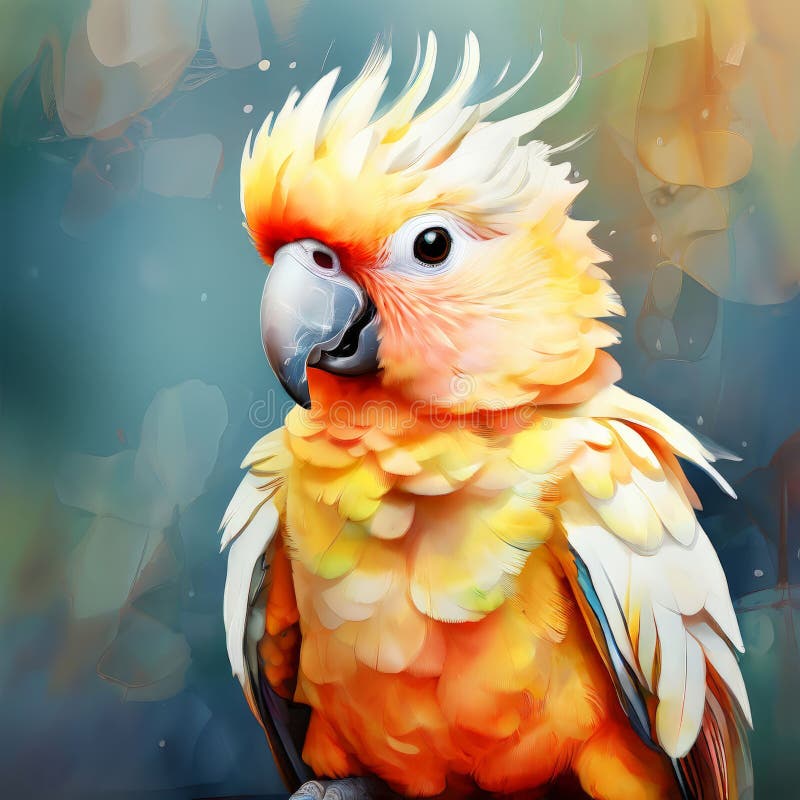 AI Image Generator, Vibrant Parrot with Bright, Rainbow-colored ...