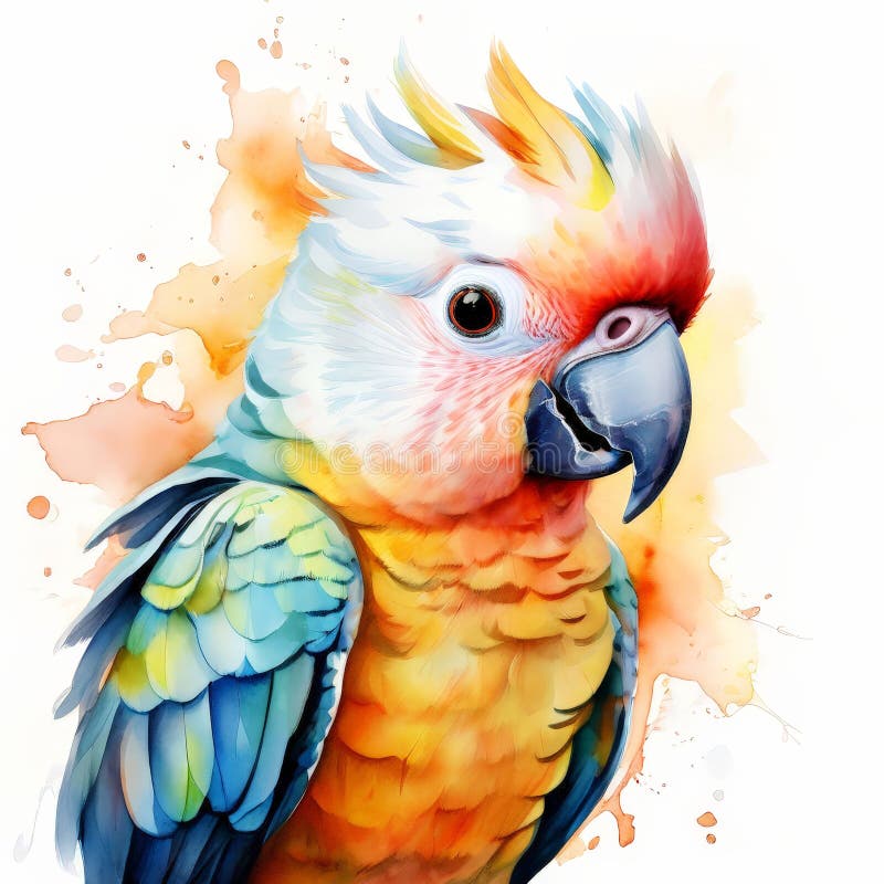 AI Image Generator, Vibrant Parrot with Bright, Rainbow-colored ...