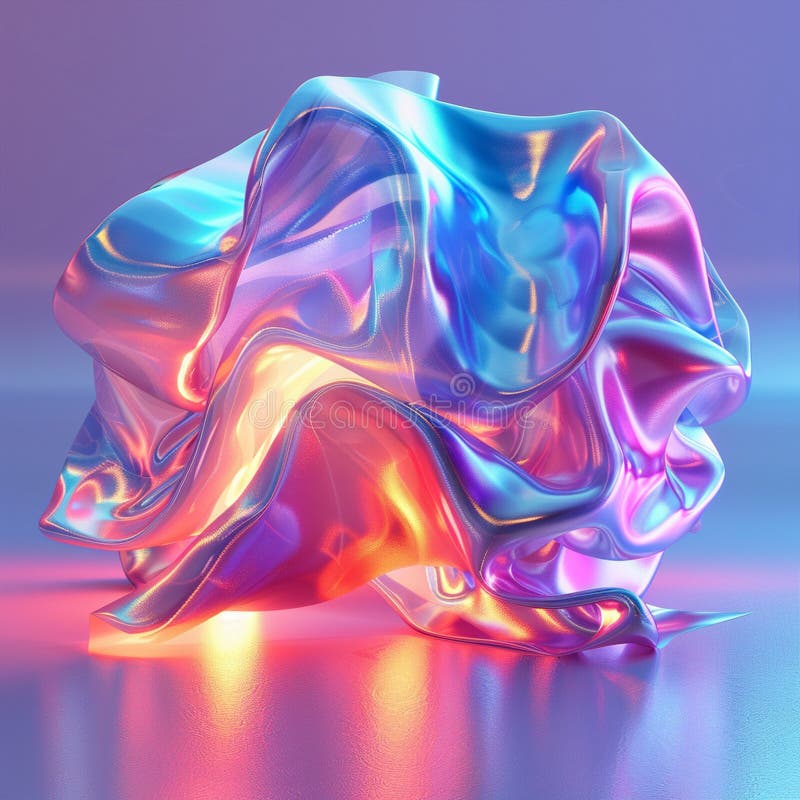 3D Rendering Abstract Holographic Shape Illustrator Picture. Image ... 3D Rendering Abstract Holographic Shape Illustrator Picture. Image ...