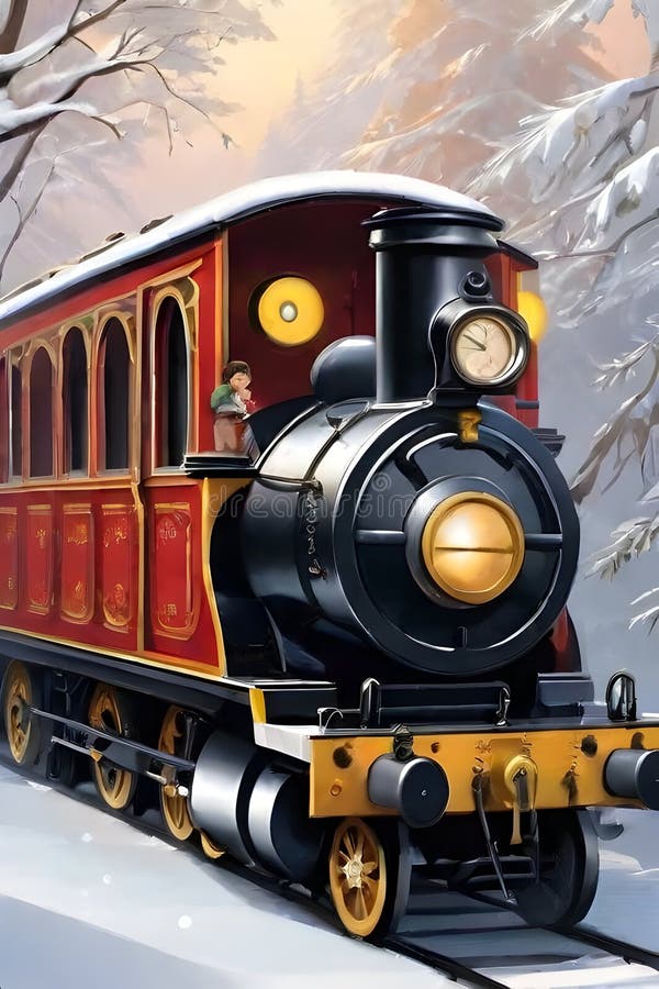 A Train Moving on Its Track. Stock Image - Image of passenger ...