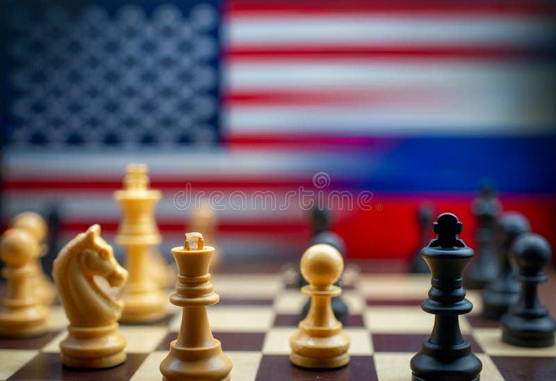 AI Images from an Chess Board, with the American Flag and the Russian ...