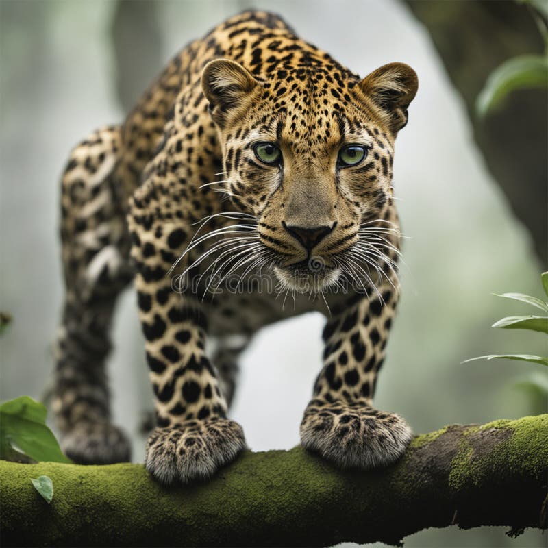 AI Images - Leopard in the Amazon Forest Stock Photo - Image of amazon ...