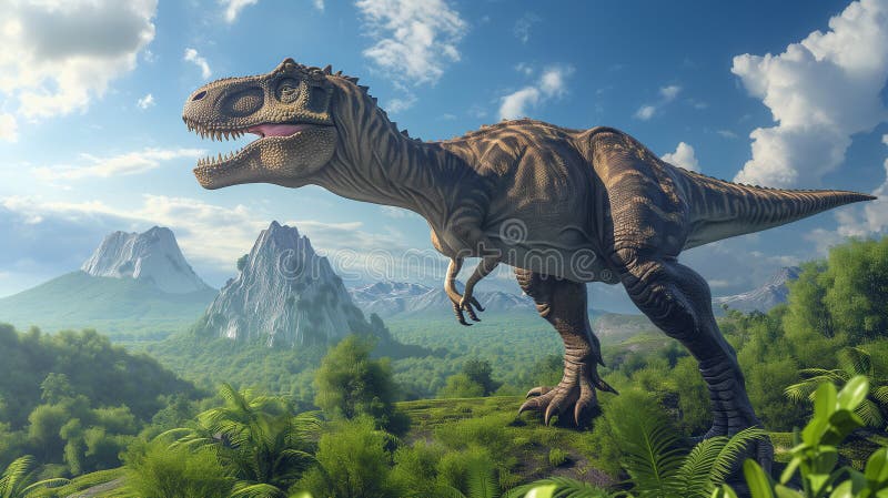 AI Imagination of a Carnotaurus Dinosaur. AI Generated Stock ...