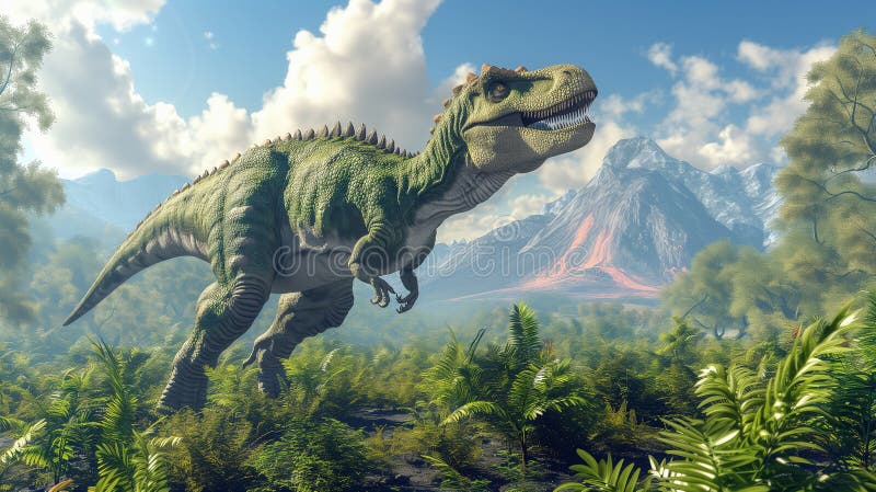 AI Imagination of a Carnotaurus Dinosaur. AI Generated Stock ...
