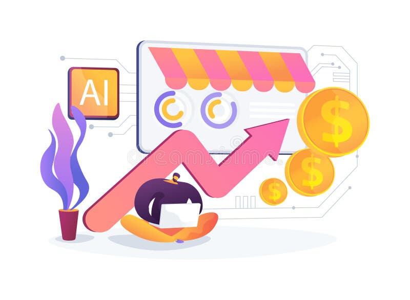 Improved Sales Forecasting Abstract Concept Vector Illustration Stock ...