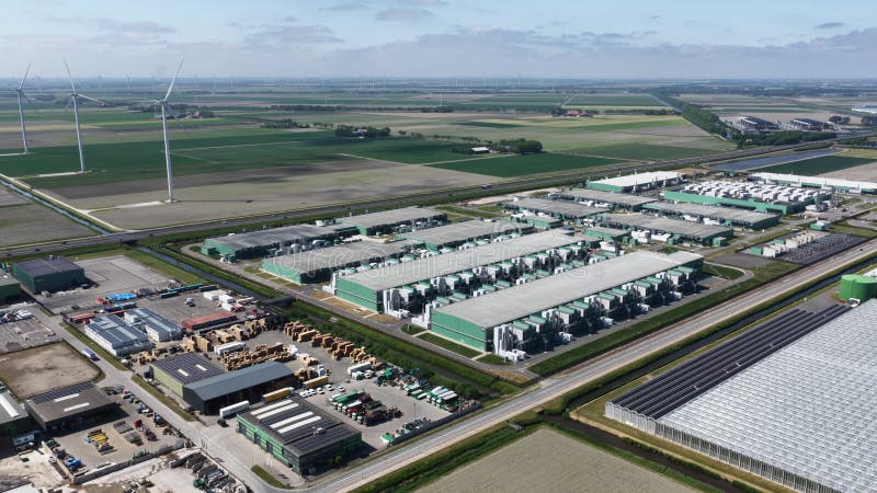 AI Datacenter in the Dutch Winter Landscape Stock Footage - Video of ...