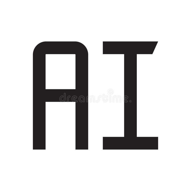 Ai Initial Letter Vector Logo Icon Stock Vector - Illustration of ...