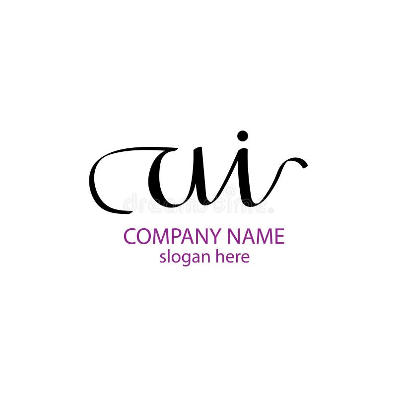 Ai Initials Logo Handwritten Design Illustration Vector Stock Vector ...