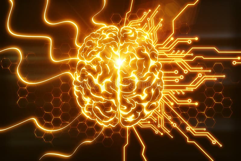 AI and innovate concept stock illustration. Illustration of blurry ...