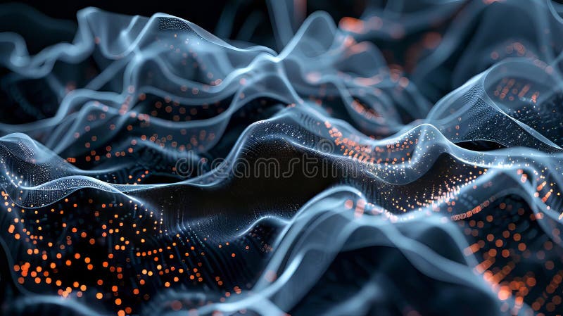 AI-inspired Abstract Texture Featuring Neural Network Simulations Stock ...