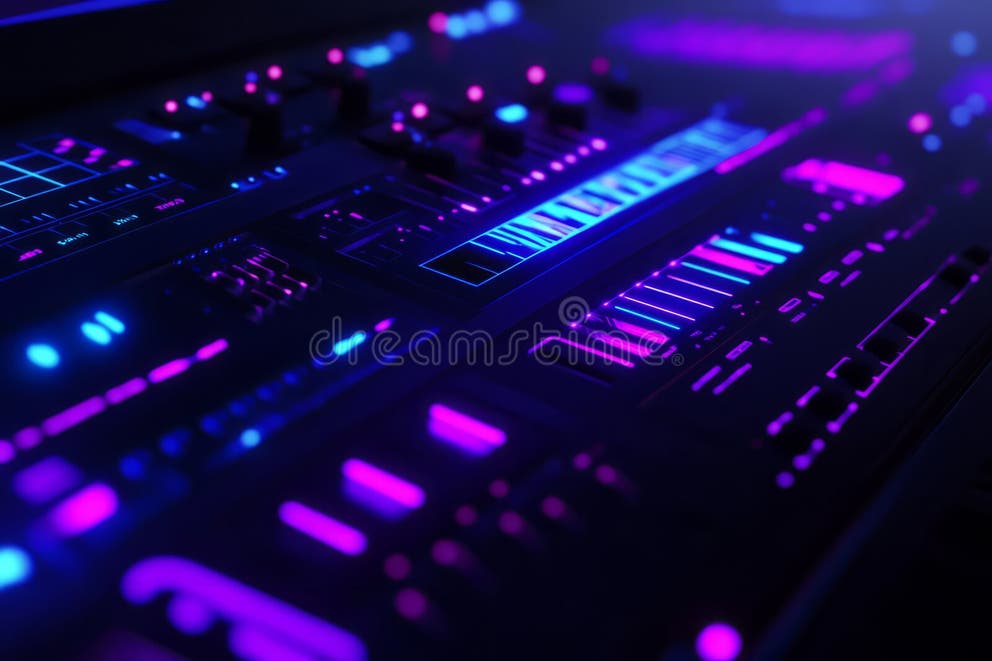 AI-inspired Futuristic Interface with Glowing HUD Elements, Deep Data ...