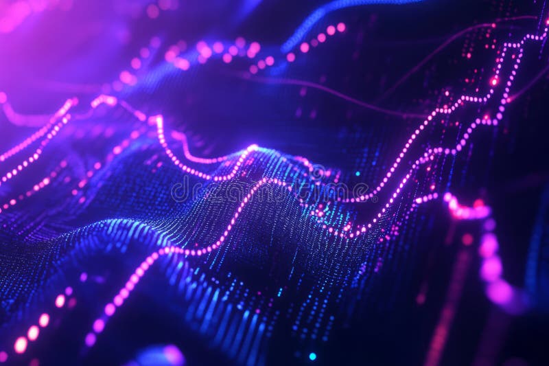 AI-inspired Futuristic Interface with Glowing HUD Elements, Deep Data Visualization, Dynamic ...