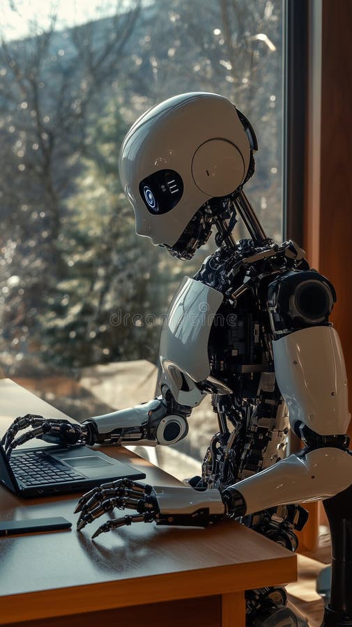 Ai-integrated Humanoid Robot Demonstrating Advanced Technology in a ...