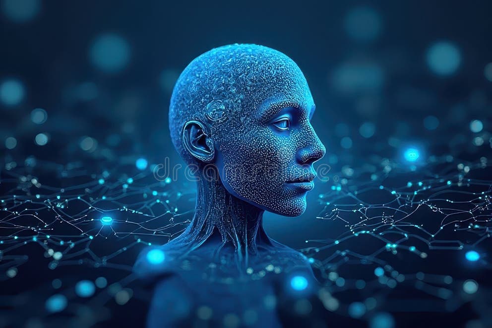 AI-Integrated Hybrid Intelligence at Work Stock Illustration ...