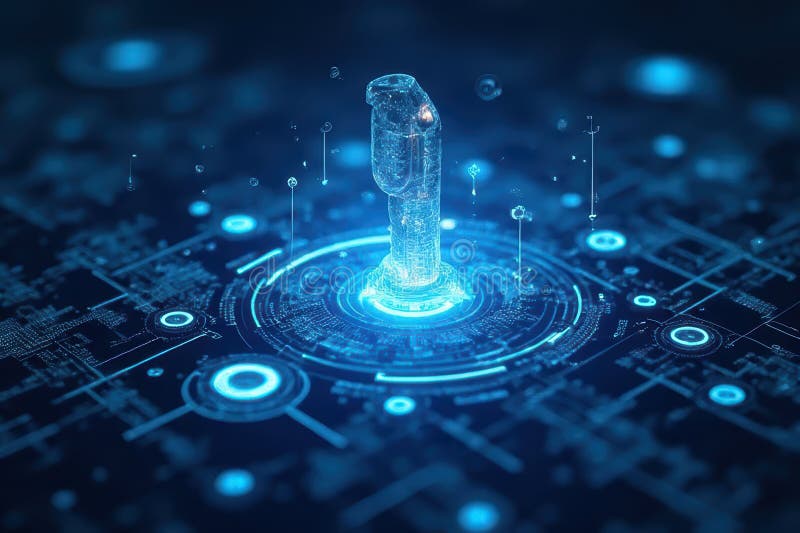 AI Integrated User Experience Stock Illustration - Illustration of ...