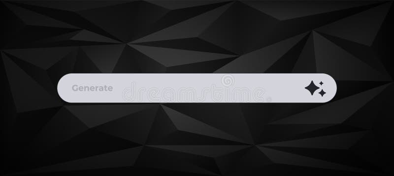 Ai Interface Element with Geometric Icon for Artificial Intelligence ...