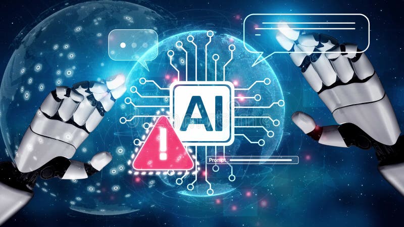 AI Prompt Error Warning in Chat Interface with Alert and System Issue ...