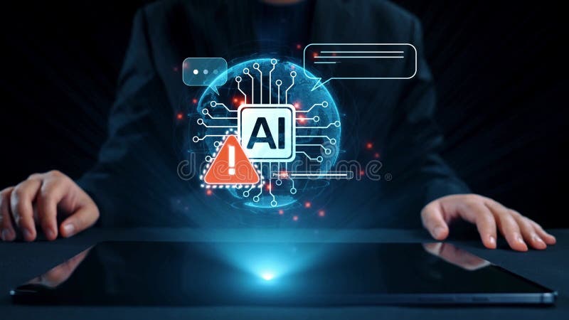 AI Prompt Error Warning in Chat Interface with Alert and System Issue ...