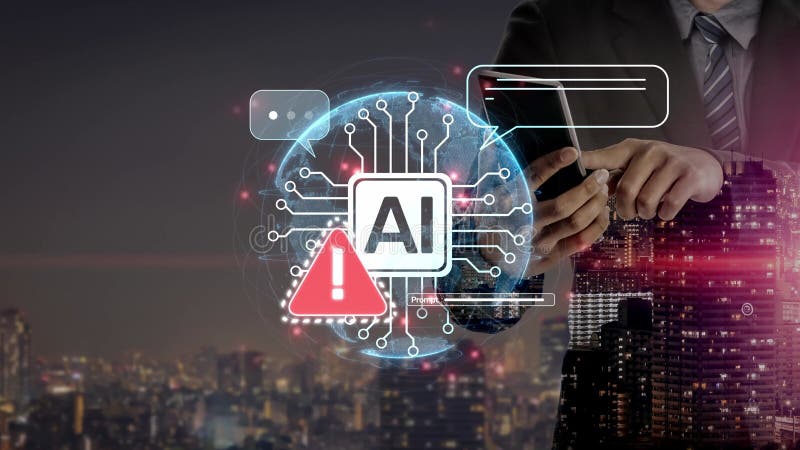 AI Prompt Error Warning in Chat Interface with Alert and System Issue ...