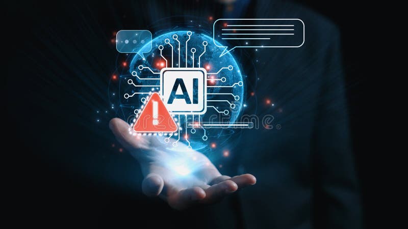 AI Prompt Error Warning in Chat Interface with Alert and System Issue ...
