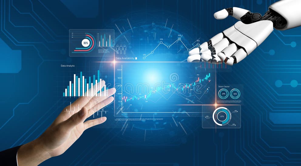 AI Interpreting Data Analytics Dashboard for Insight Vouch Stock Photo - Image of corporate ...