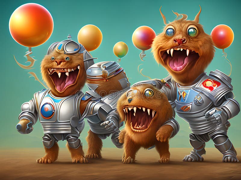 AI Joke - Funny Cheerful Robot, Generative AI Illustration Stock ...