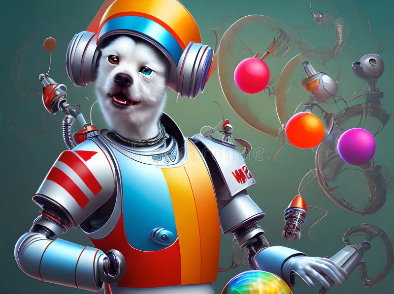 AI Joke - Funny Cheerful Robot, Generative AI Illustration Stock ...