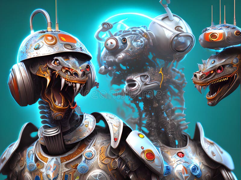 AI Joke - Funny Cheerful Robot, Generative AI Illustration Stock ...