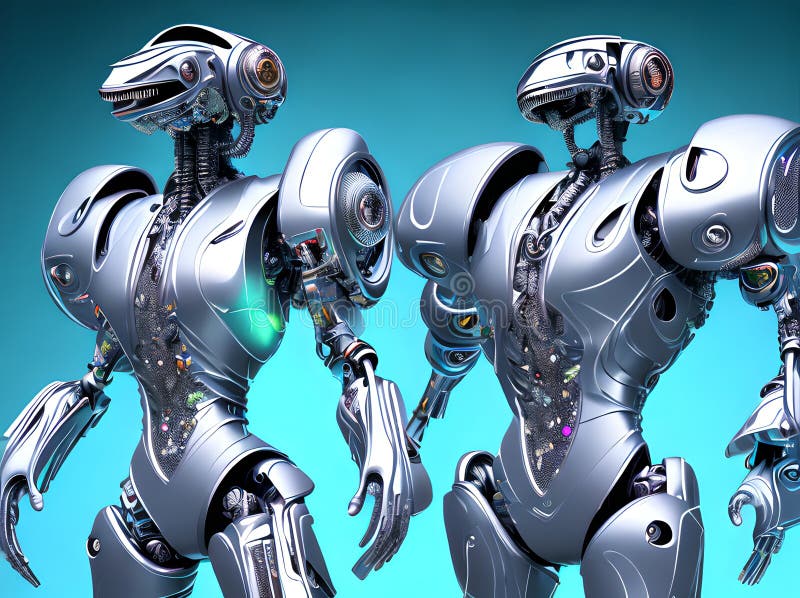 AI Joke - Funny Cheerful Robot, Generative AI Illustration Stock ...