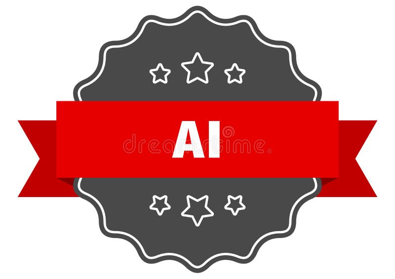 Ai Label. Ai Isolated Seal. Sticker. Sign Stock Vector - Illustration ...