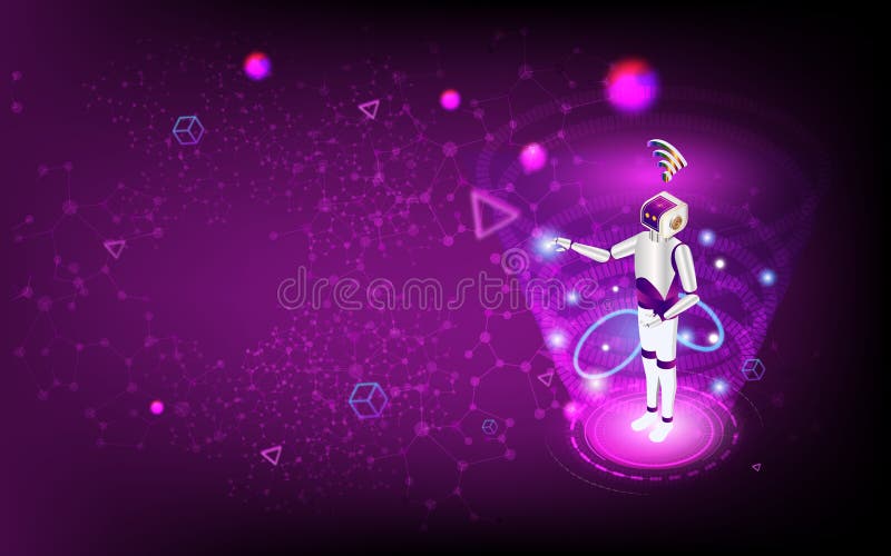 AI Learning and Artificial Intelligence Background Concept. Assistant ...