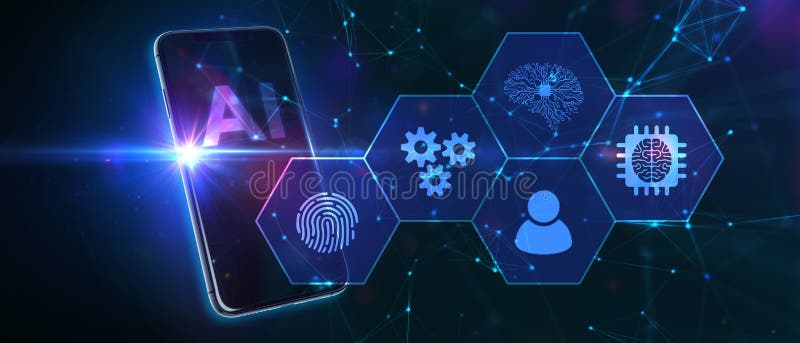 AI Learning and Artificial Intelligence Concept. Business, Modern ...