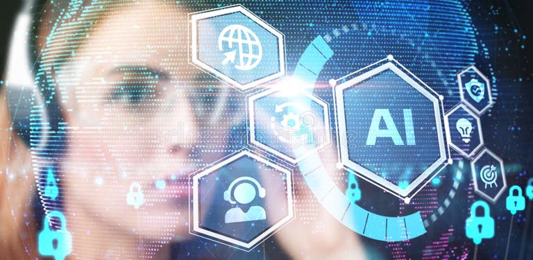 AI Learning and Artificial Intelligence Concept. Business, Modern ...