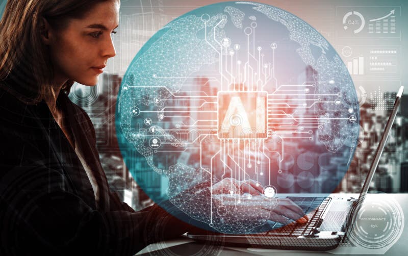 AI Learning and Artificial Intelligence Concept. Uds Stock Image ...