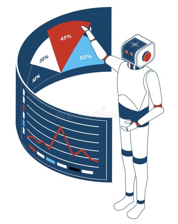 AI Learning and Artificial Intelligence Concept with Robot Working with Data, Extracting ...