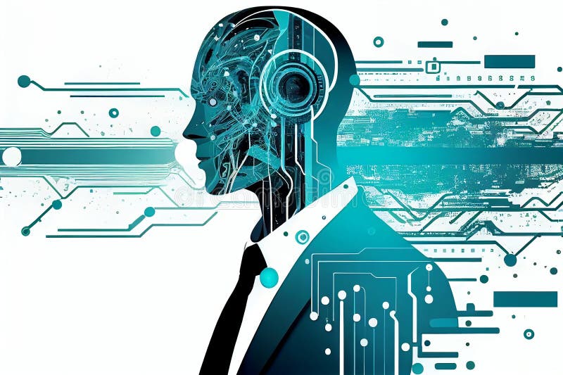 AI Learning and Business Artificial Intelligence. AI Generated Stock ...