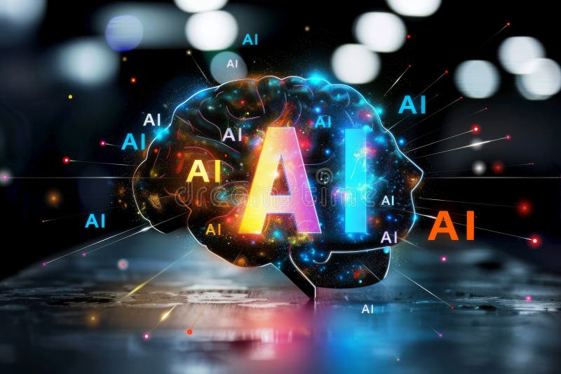 AI Lightbox in Neon City, Digital Art, Technology Innovation ...