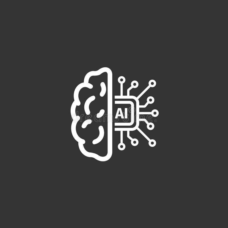 AI Line Icon. Vector Signs for Web Graphics. Stock Vector ...