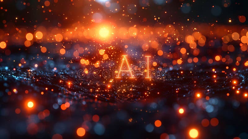 Ai logo with light rays stock image. Image of sparkle - 322259749