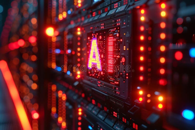 Ai Logo Near Glowing Sphere it Development for Business Innovation with ...