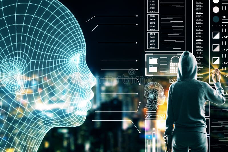 The Hacker in Machine Learning Concept Stock Photo - Image of hacker ... The Hacker in Machine Learning Concept Stock Photo - Image of hacker ...
