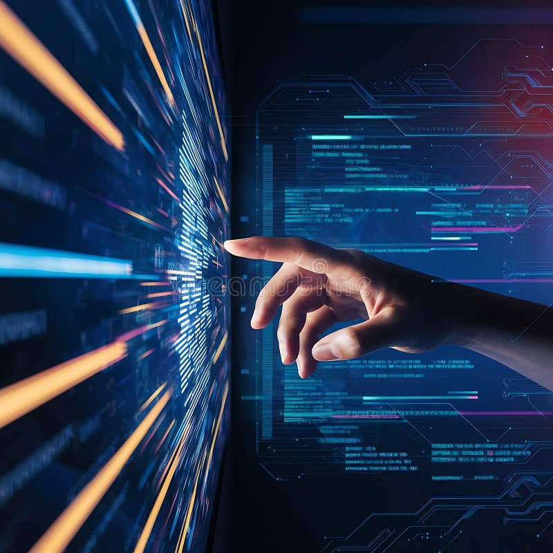 AI, Machine Learning, Hands of Robot and Human Touching on Big Data ... AI, Machine Learning, Hands of Robot and Human Touching on Big Data ...