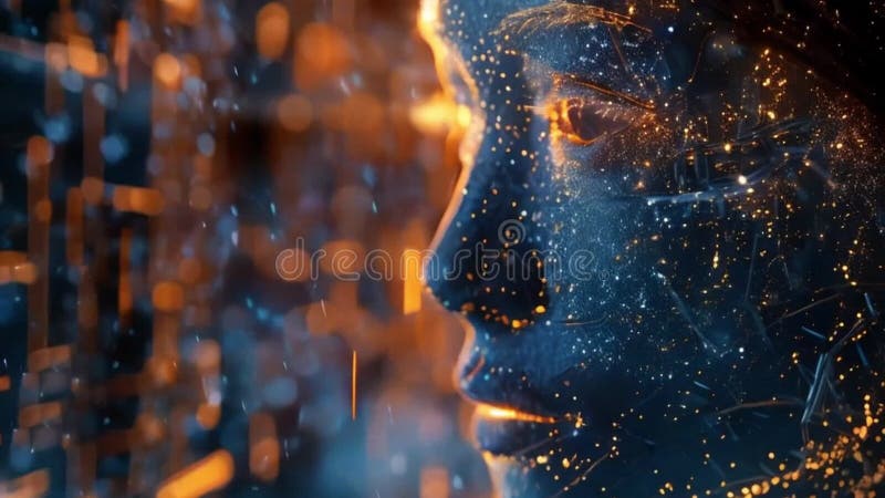 AI, Machine Learning, Hands of Robot and Human Touching on Human Brain ...