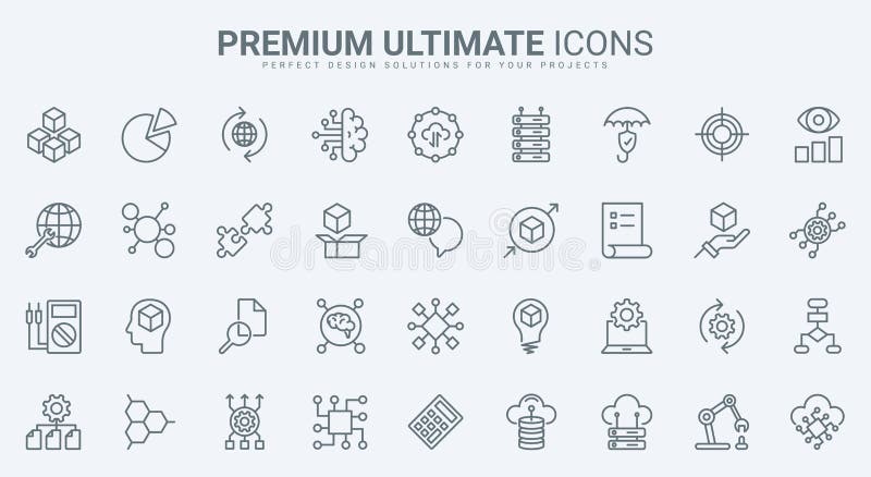 Ai Machine Learning and Science Thin Line Icon Set Neuronal ... Ai Machine Learning and Science Thin Line Icon Set Neuronal ...