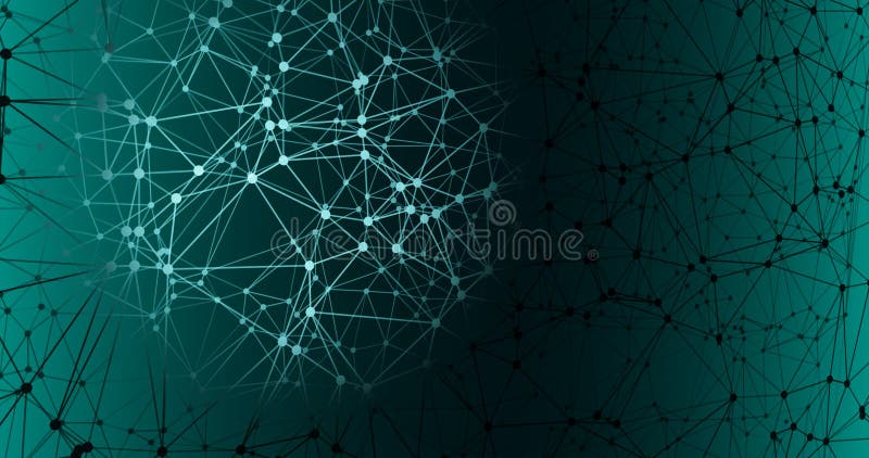 Artificial Neural Network Illustration Idea, Triangles Shape Lines ... Artificial Neural Network Illustration Idea, Triangles Shape Lines ...