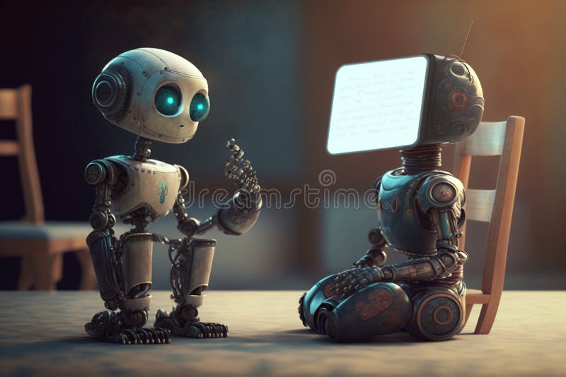 AI Machine Robot Learning, Neural Network Illustration, Artificial ...